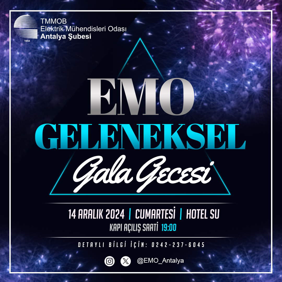 EMO - 2024 YILI GELENEKSEL EMO GECEMİZDE BULUŞALIM!