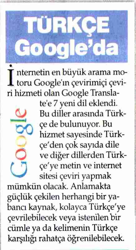 EMO - TÜRKÇE GOOGLE'DA (BUGÜN)