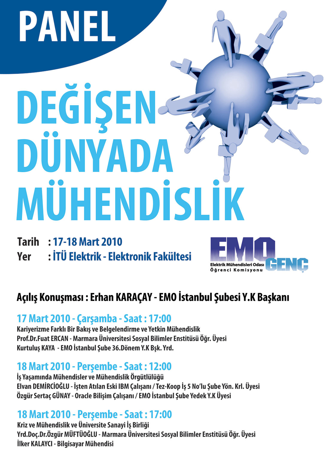 EMO - DEĞİŞEN DÜNYADA MÜHENDİSLİK PANELLERİ YAPILACAKTIR