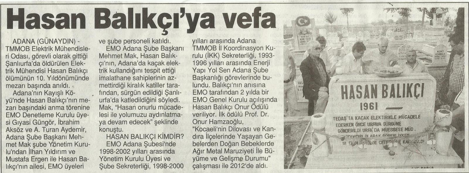 EMO - HASAN BALIKÇI`YI ANDIK