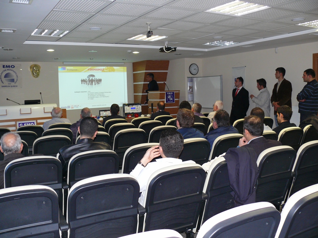 EMO - MAVİLİ ELEKTRONİK ÜRÜN SEMİNERİ YAPILDI